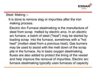 Steel production at compact strip pellet mill | PPTX