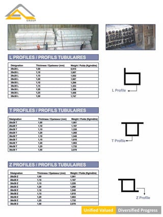 Steel profile - AA Group | PDF