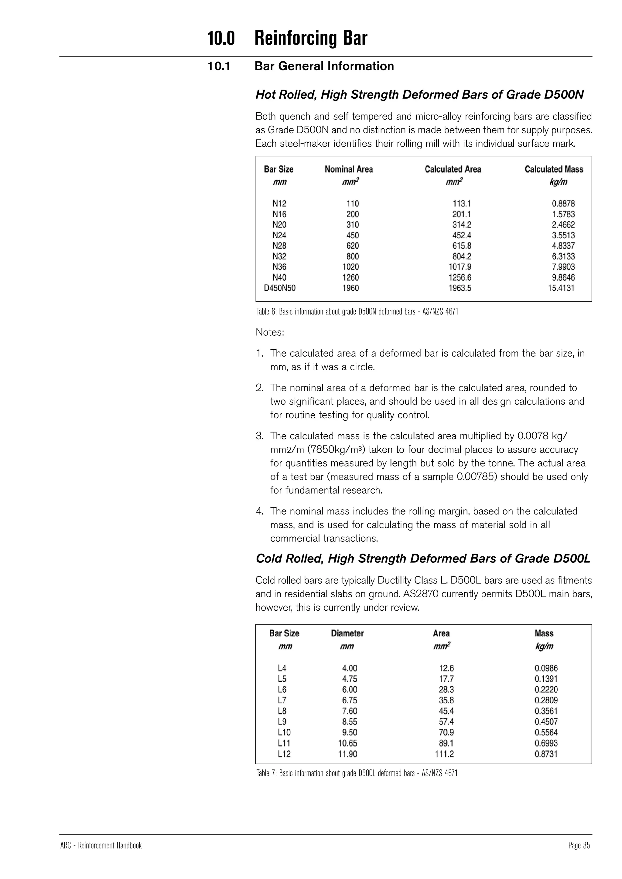 Steel reinforcement hand book | PDF