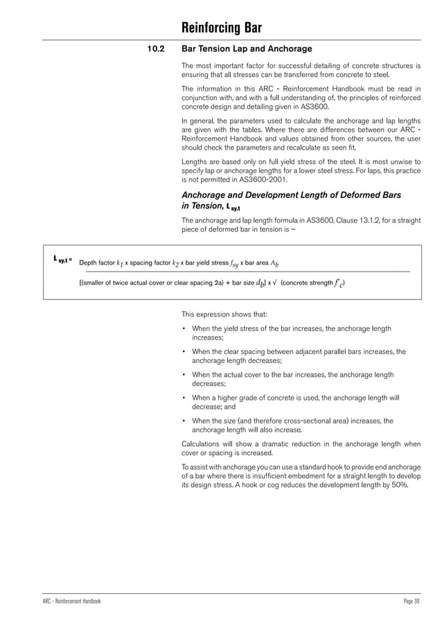 Steel reinforcement hand book | PDF