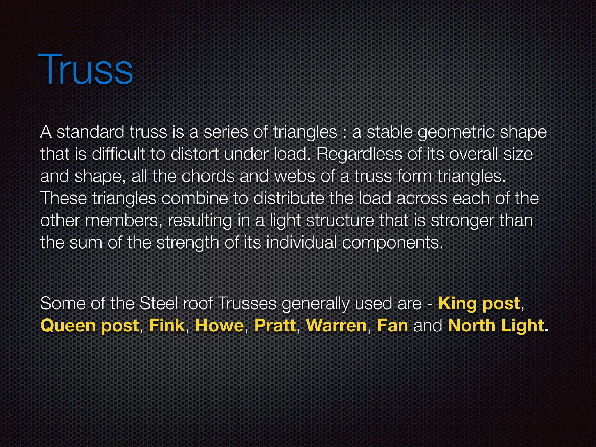 Steel Roof Truss | PDF