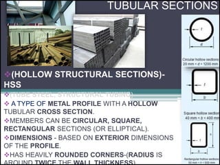Steel sections-Building Construction | PPTX