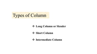 Steel short colum | PPTX | Geology | Science