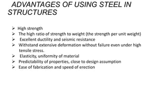Steel structures | PPTX