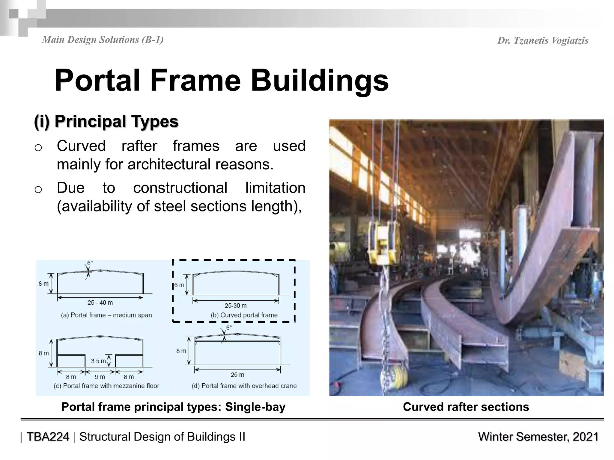 Structural Conformation of Single Storey Steel Buildings | PPT