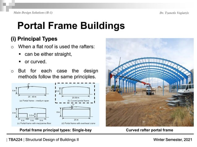Structural Conformation of Single Storey Steel Buildings | PPT