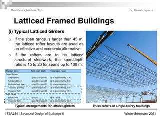 Structural Conformation of Single Storey Steel Buildings | PDF