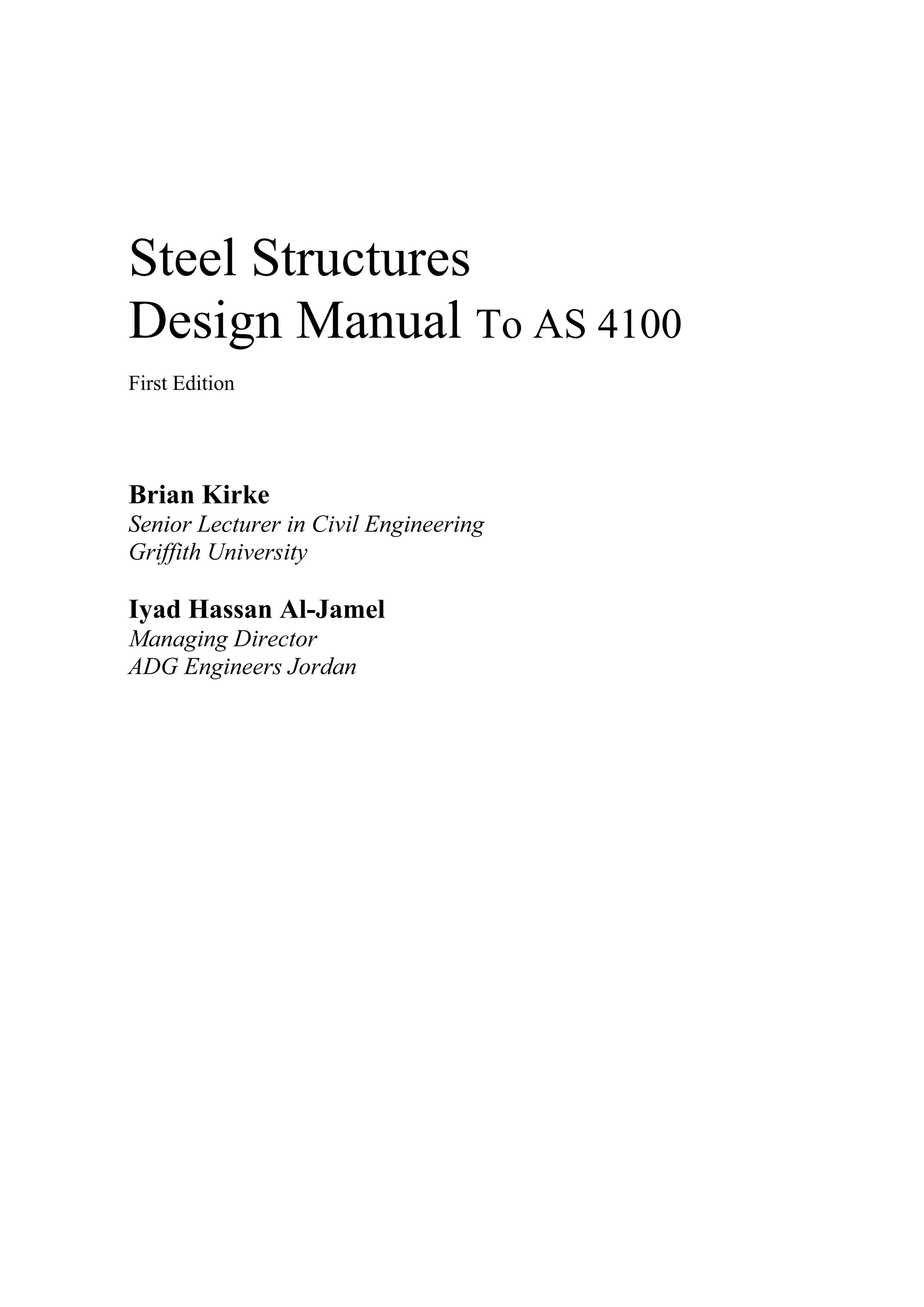 Steel Structures Design Manual to AS 4100.pdf