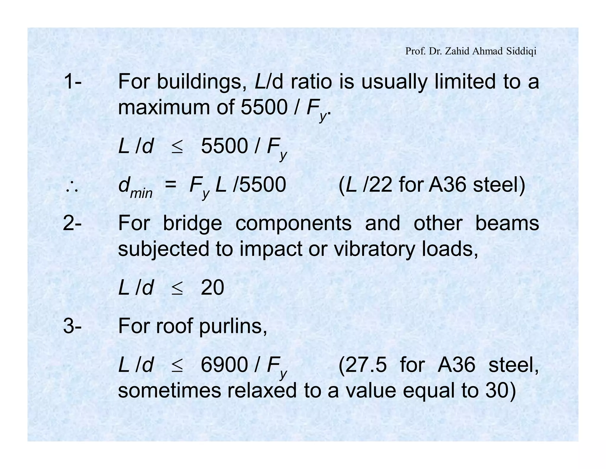 Steel strucure lec # (10) | PDF