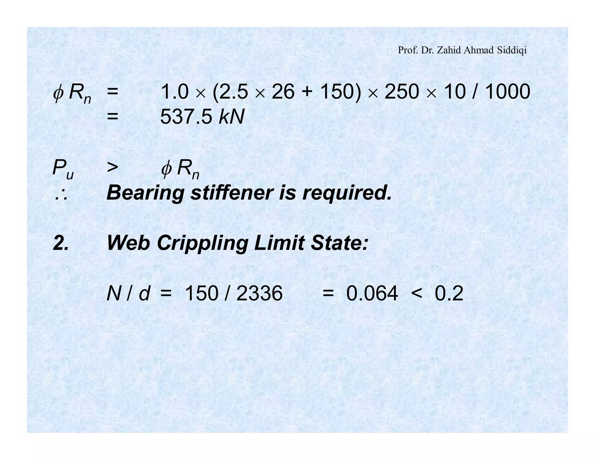 Steel strucure lec # (14) | PDF