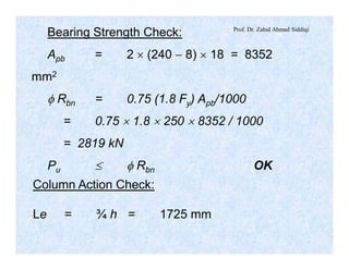 Steel strucure lec # (14) | PDF