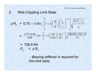 Steel strucure lec # (14) | PDF