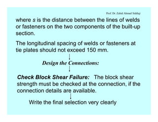 Steel strucure lec # (5) | PPT