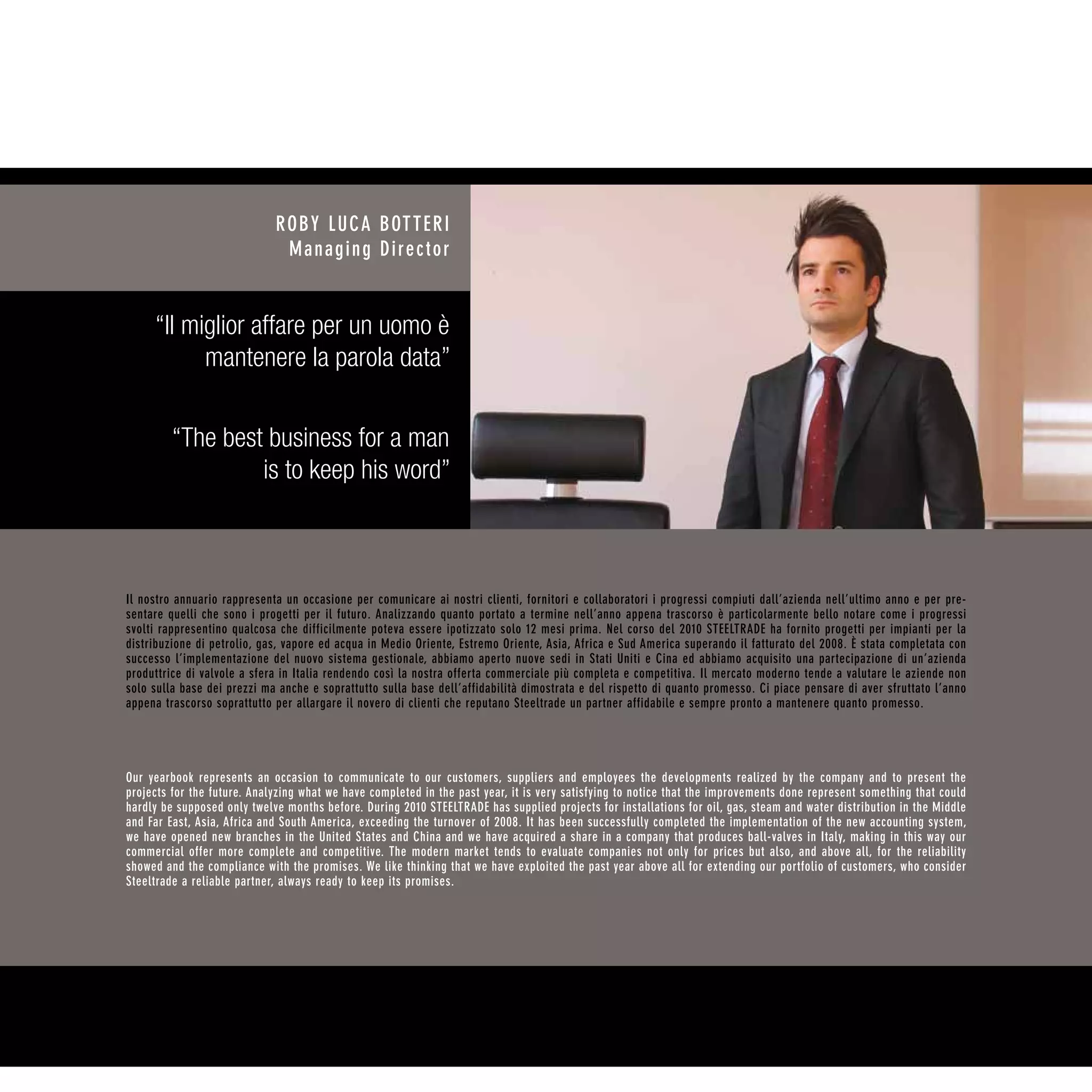 Steeltrade Brochure Aziendale | PDF