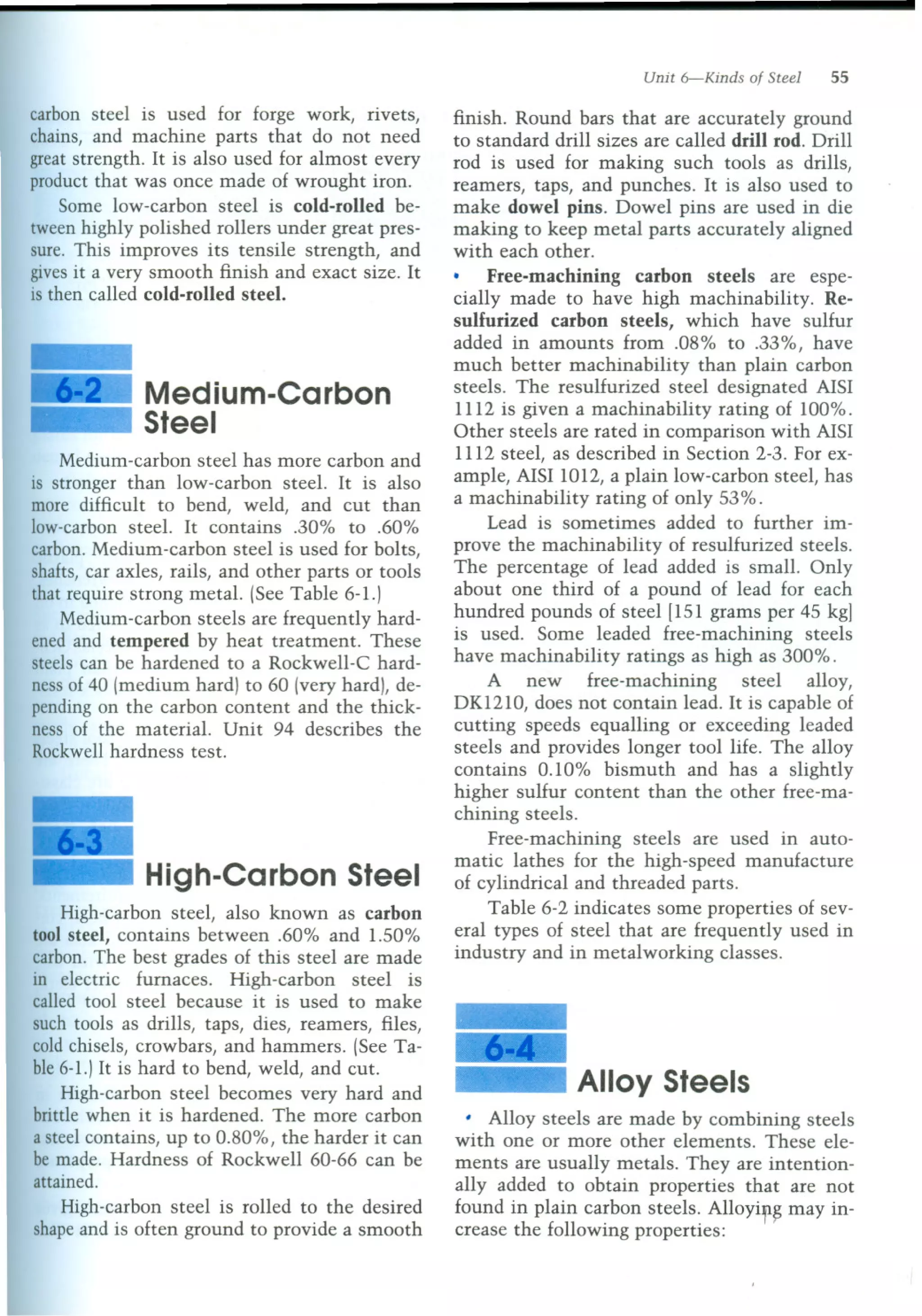 Steel types (Types of steel) | PDF