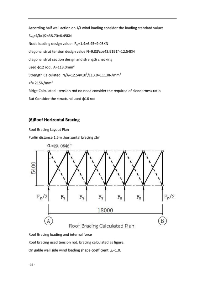 Steel warehouse design report | PDF