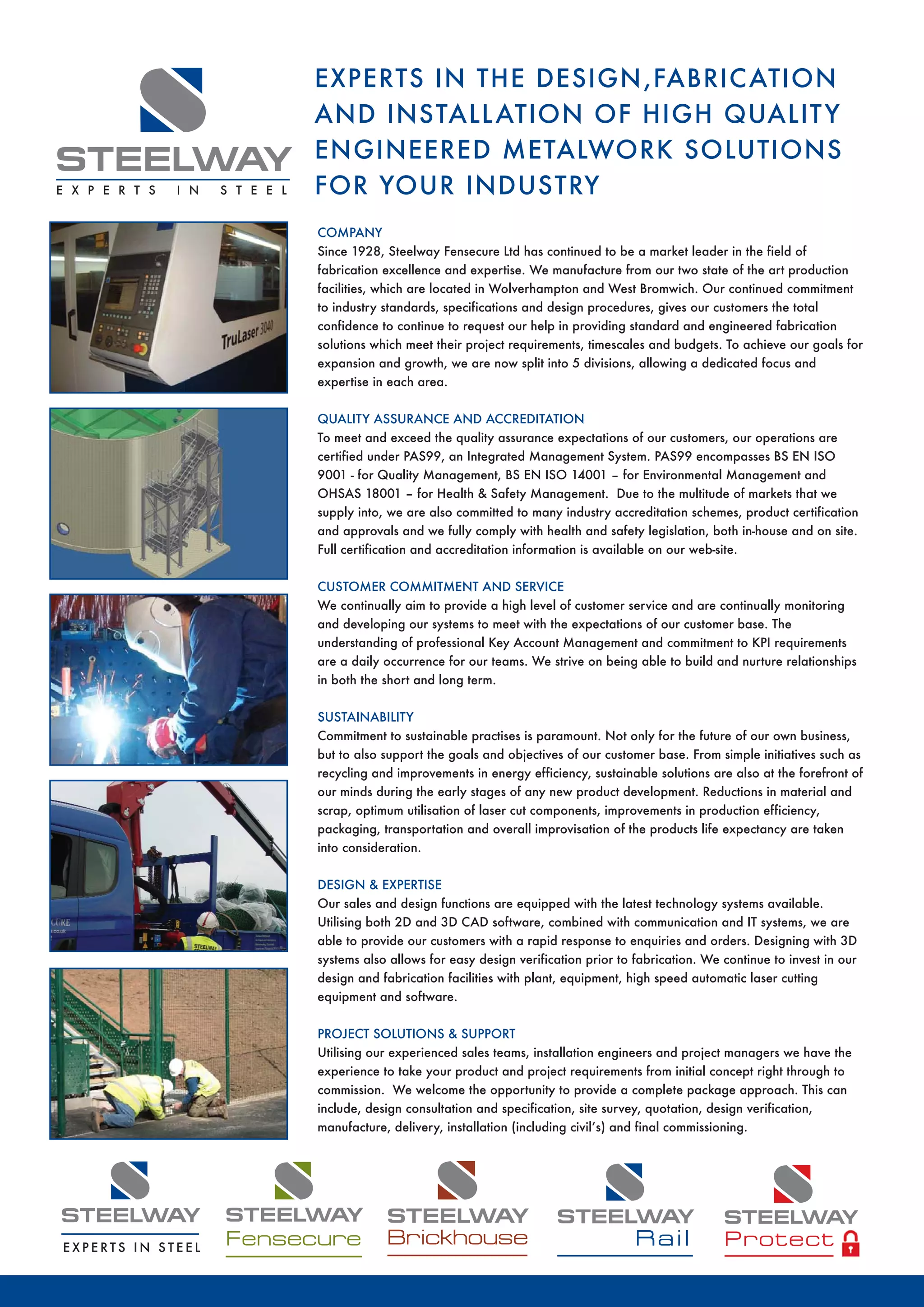 Steelway Group Brochure 2010 | PDF