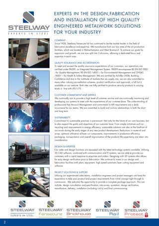 Steelway Utility Services Product brochure | PDF