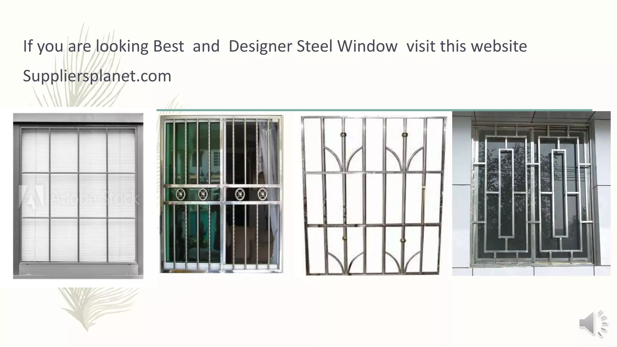 Steel window Designs | PPTX