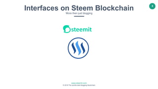Introduction to STEEM and its apps | PPT