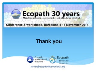 Jeroen Steenbeek Ecopath with Ecosim | PDF