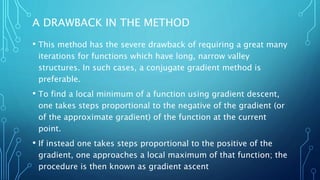 Steepest descent method | PPTX