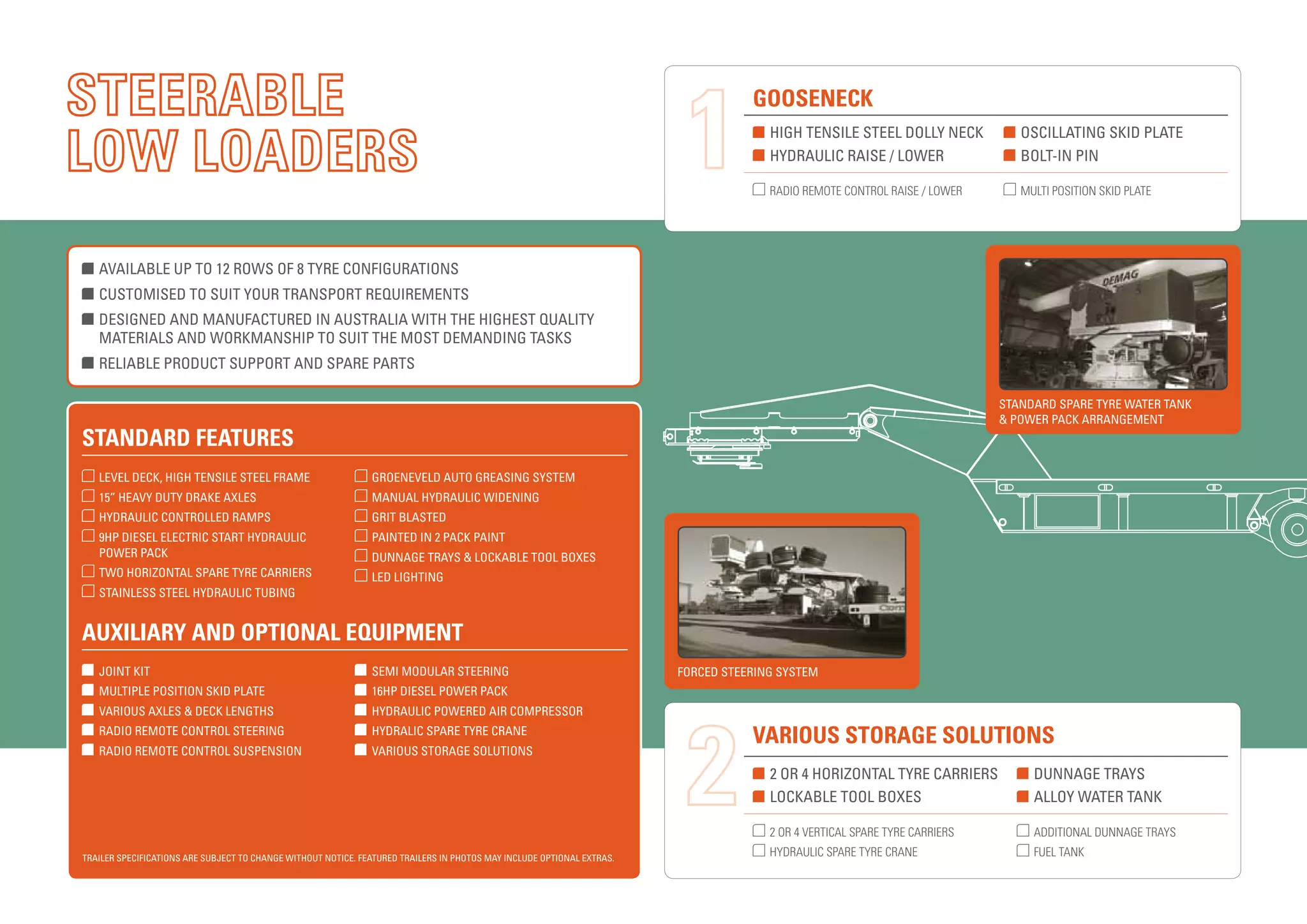 Steerable - Semi Modular Widening Low Loader Drake Trailers ...