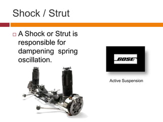 Steering and suspension | PPTX