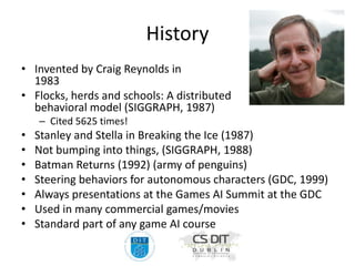 Introduction to Steering behaviours for Autonomous Agents | PPT