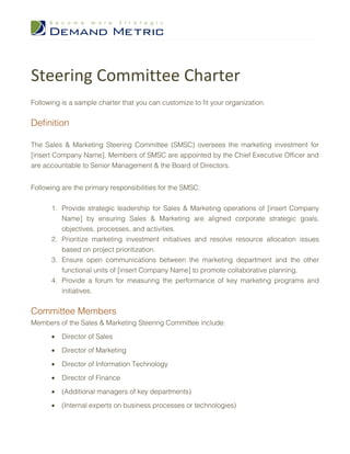 Board Of Advisors Charter Template Board Charter