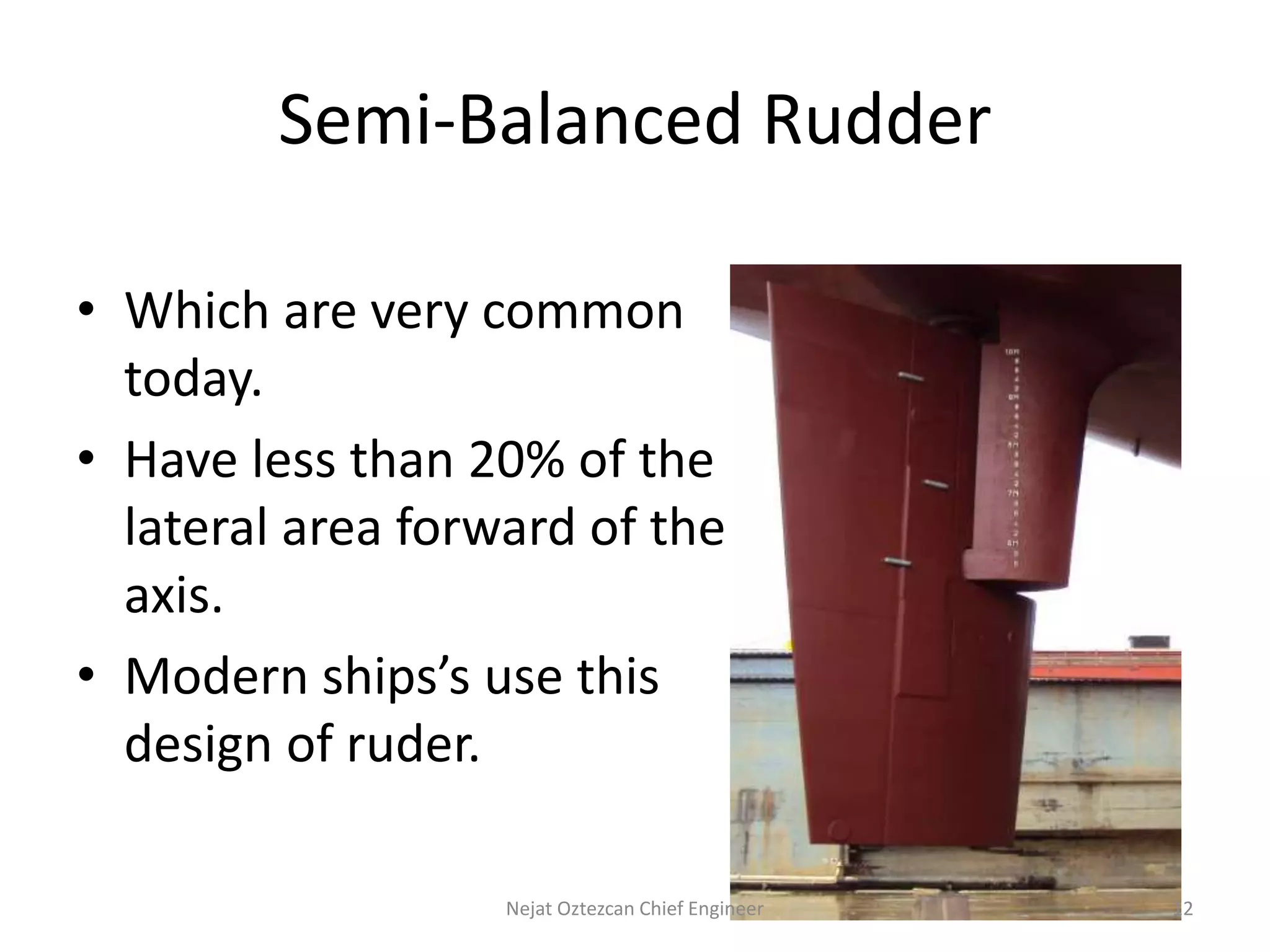 Steering gears and rudders -propellers | PPTX