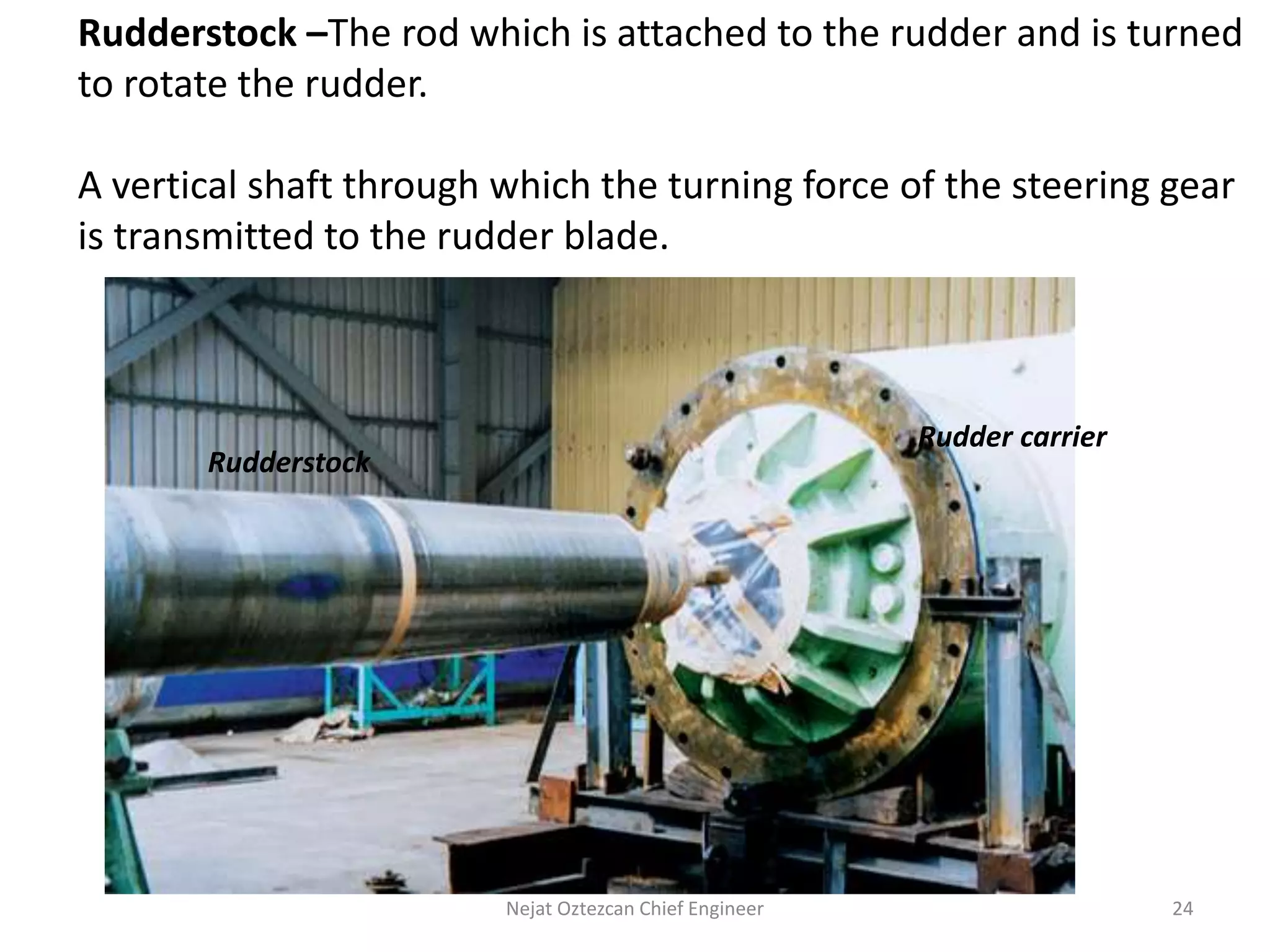 Steering gears and rudders -propellers | PPTX