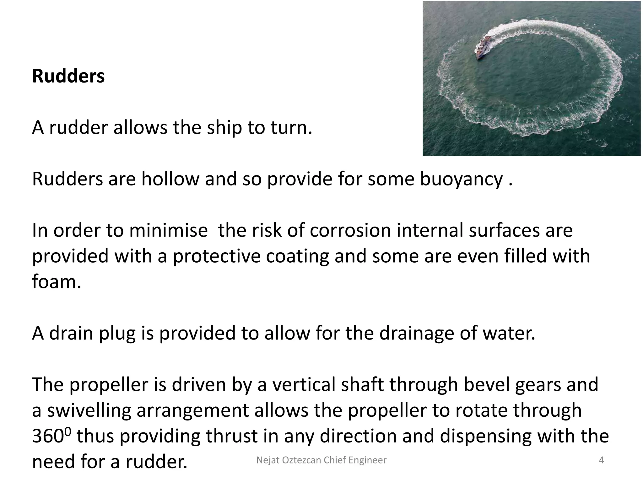 Steering gears and rudders -propellers | PPTX