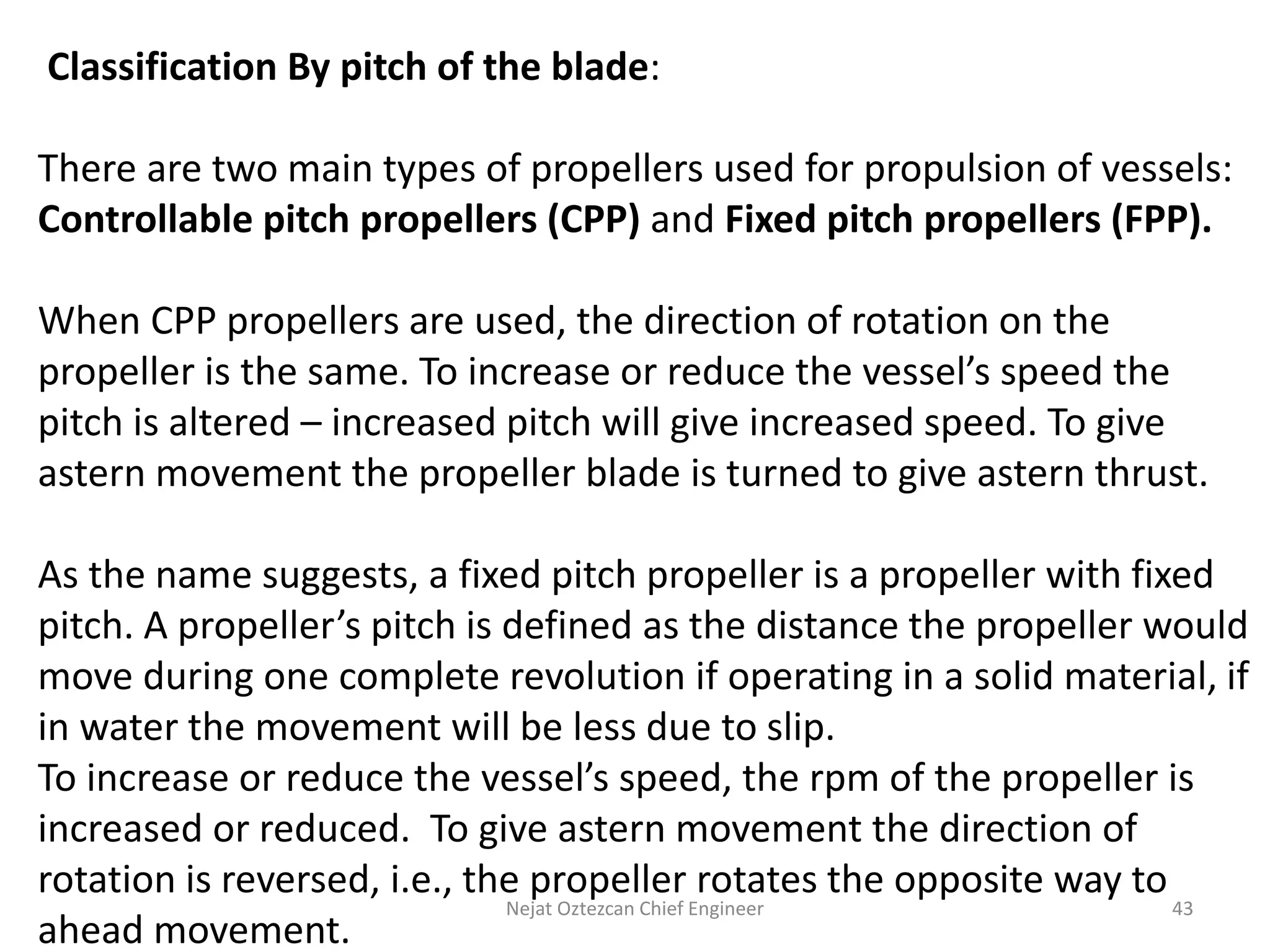 Steering gears and rudders -propellers | PPTX