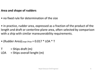 Steering gears and rudders -propellers | PPTX