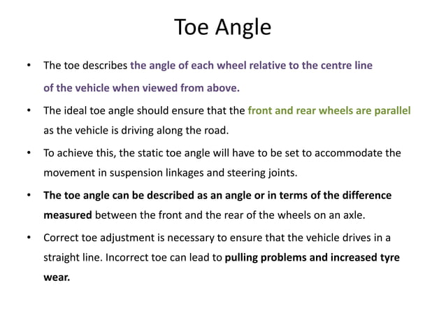 Steering Geometry.pptx | Auto Safety | Automotive