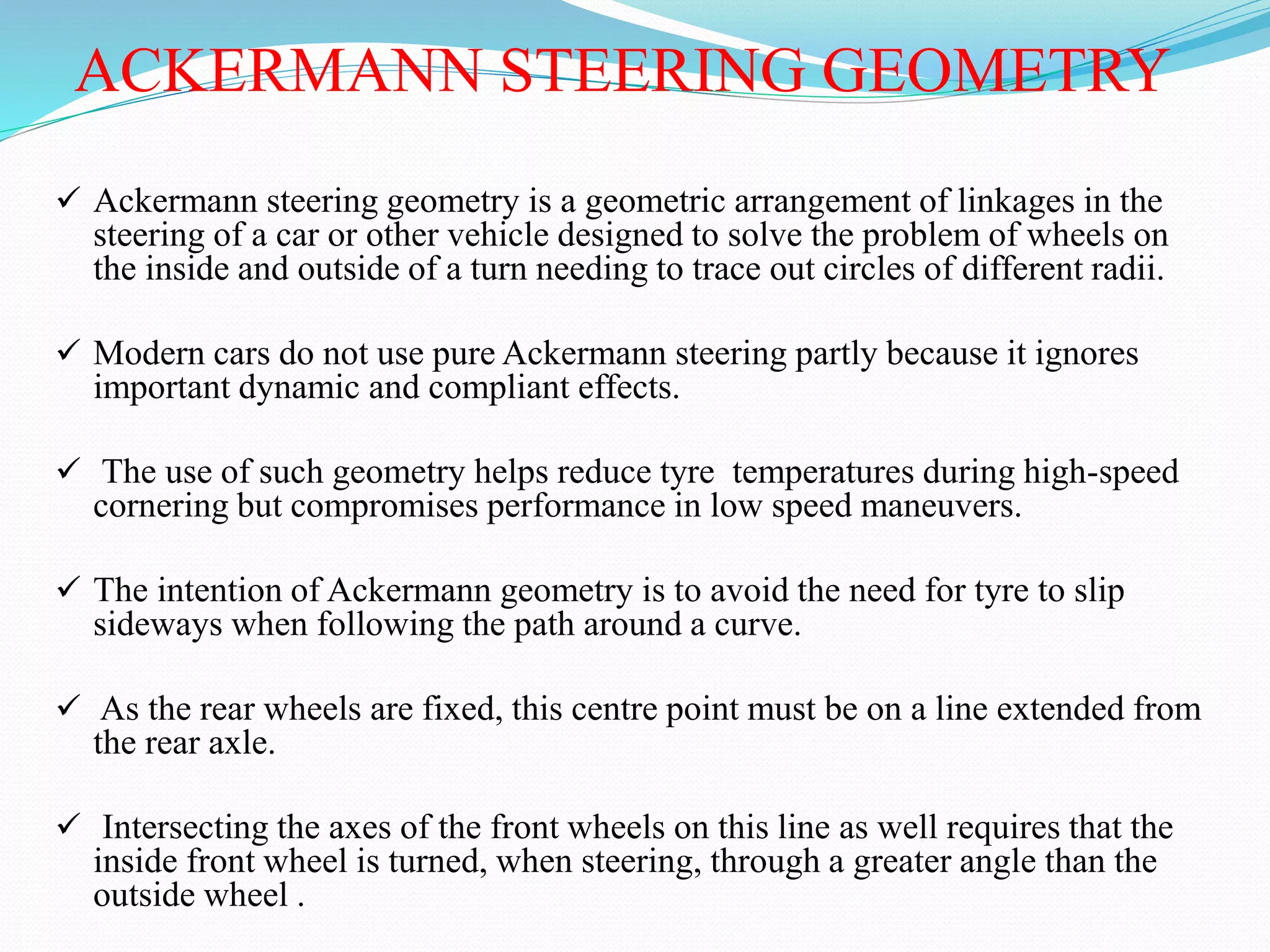 Steering geometry 8 | PPTX