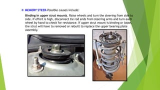 Presentation on Steering pull on vehicle by Yogesh prasad | PPTX