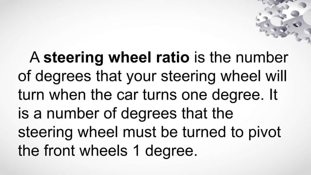 Automotive - How to know Steering Ratio.pptx
