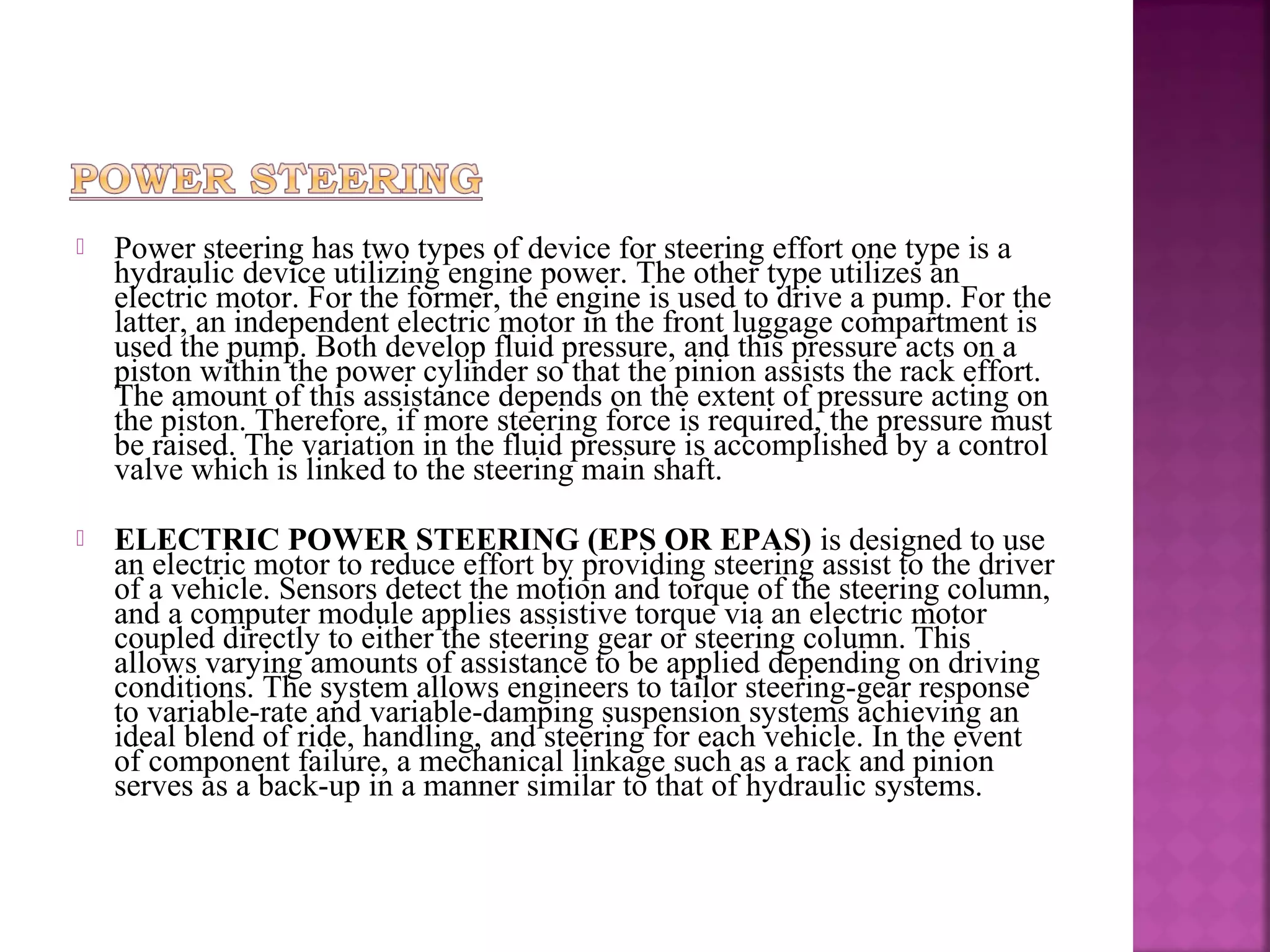 Steering system | PPT