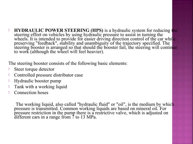 Steering system | PPT