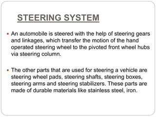 Steering system | PPTX