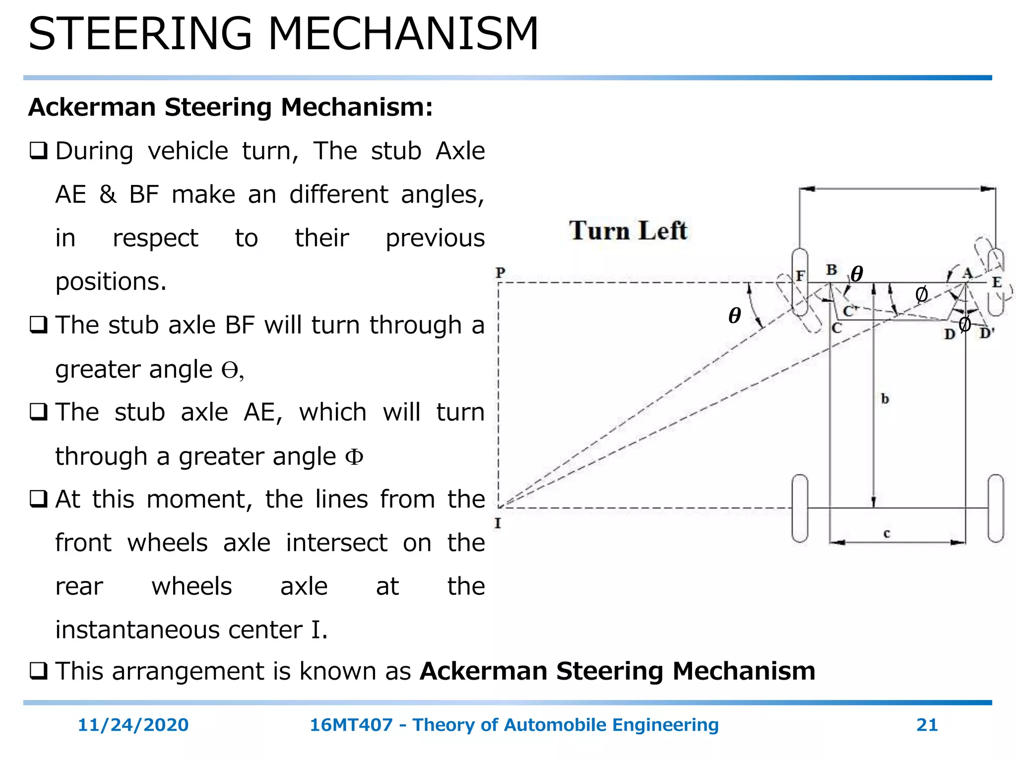 Automobile Steering system | PPTX