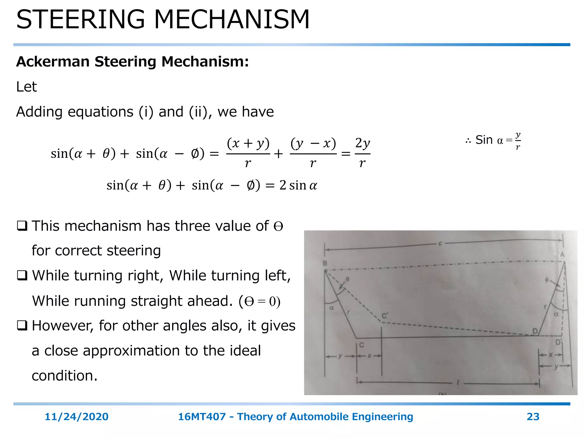 Automobile Steering system | PPTX