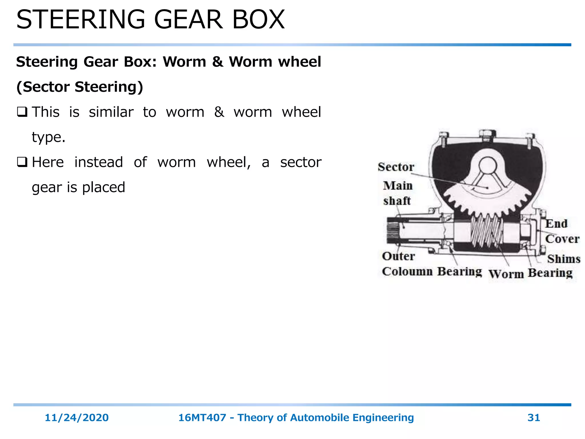 Automobile Steering system | PPTX