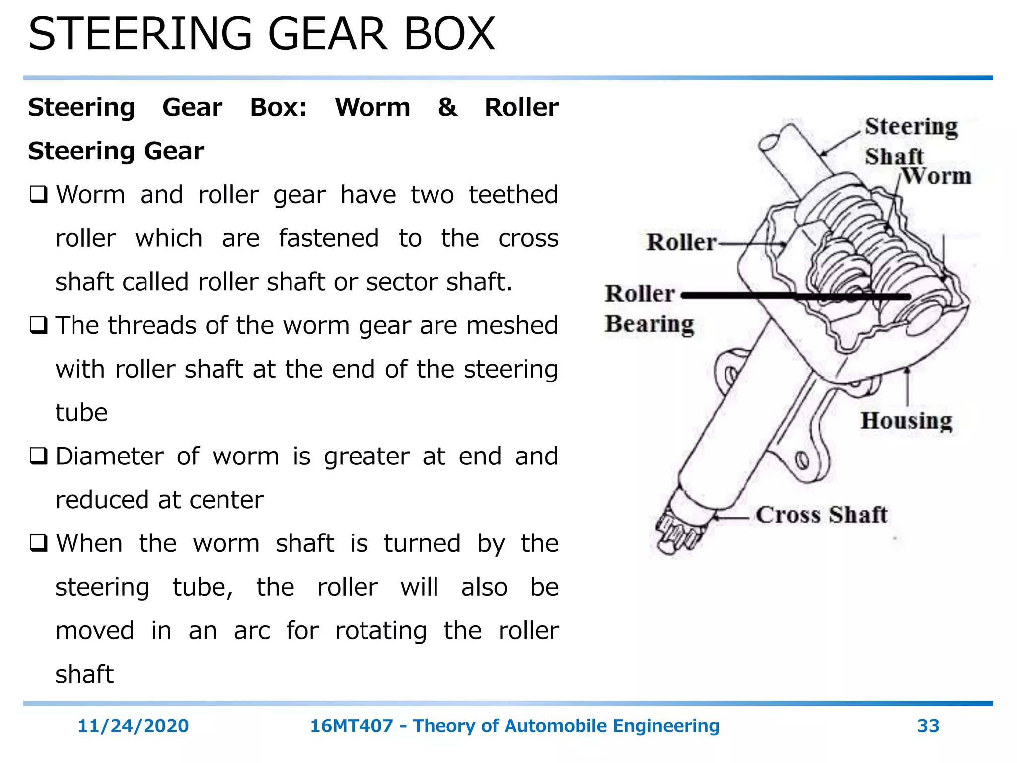Automobile Steering system | PPTX