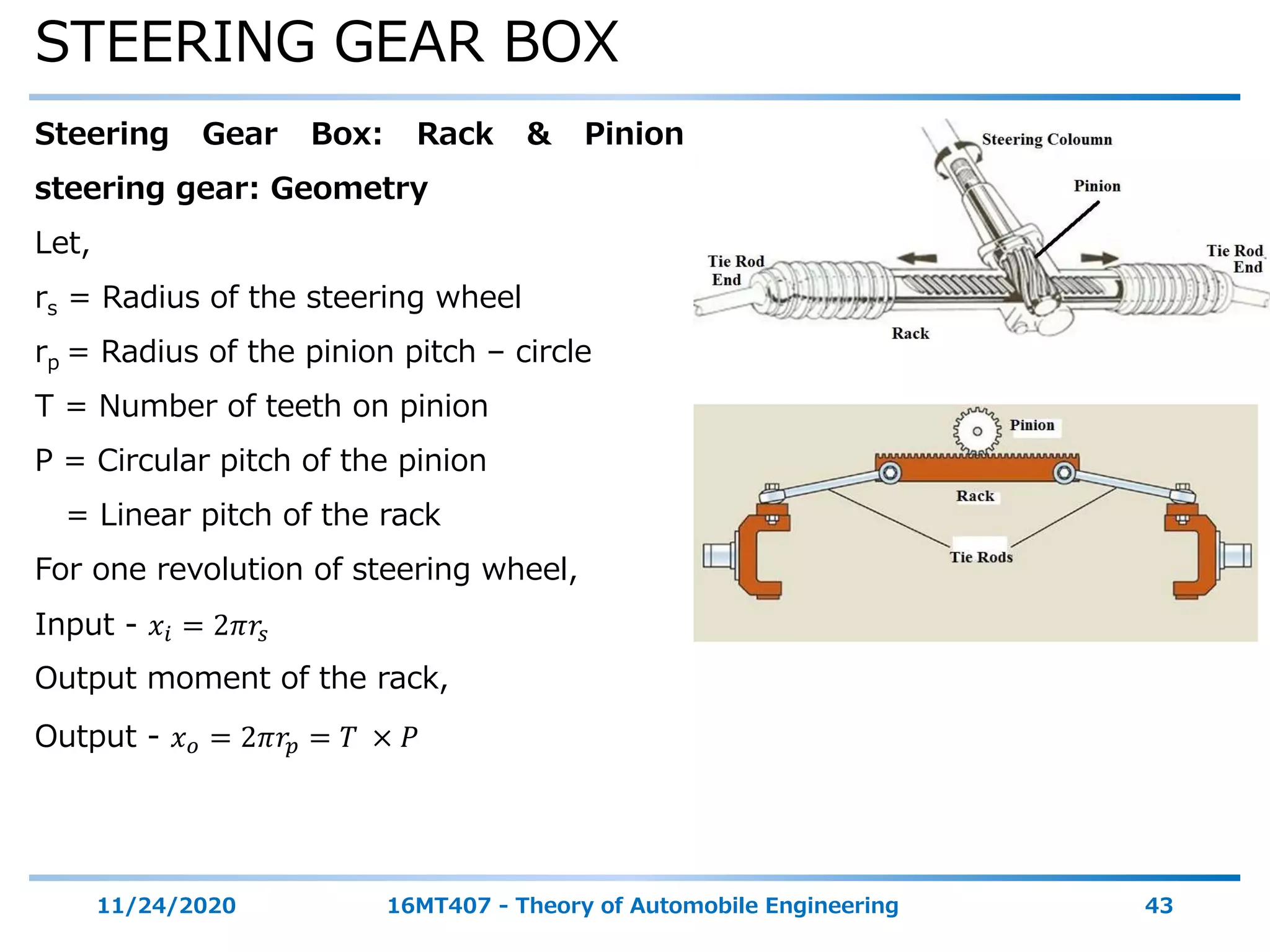 Automobile Steering system | PPTX