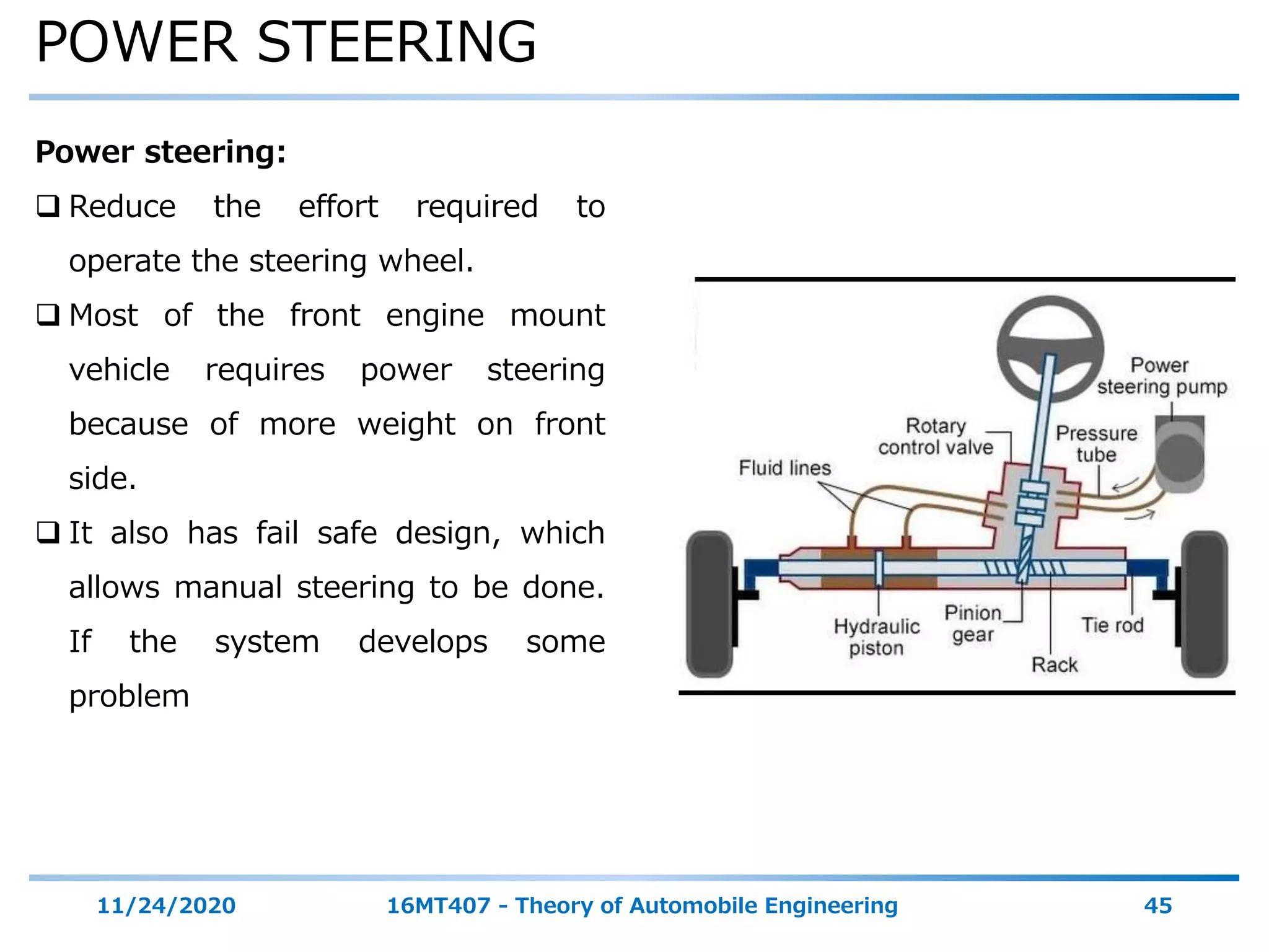 Automobile Steering system | PPTX
