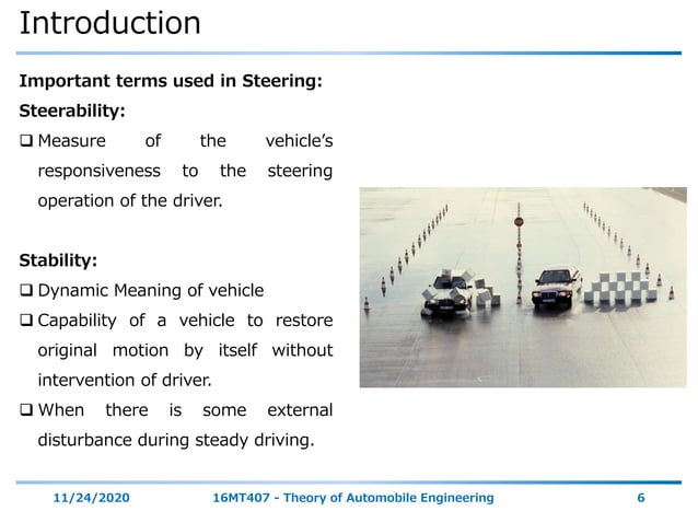 Automobile Steering system | PPTX | Track and Field | Sports