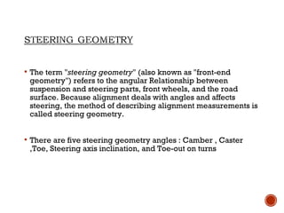 Steering system automobile | PPT